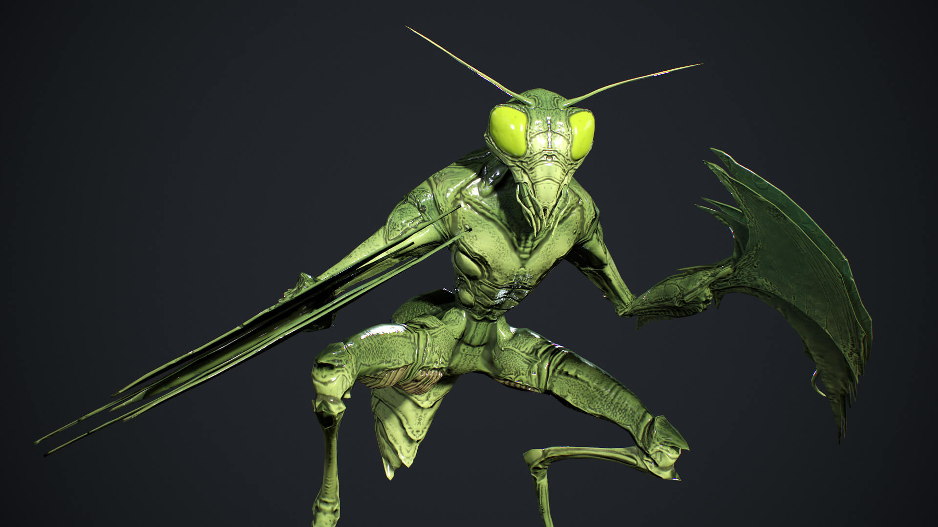 Insect Creature 2 - 3D Model by Wernerkurt