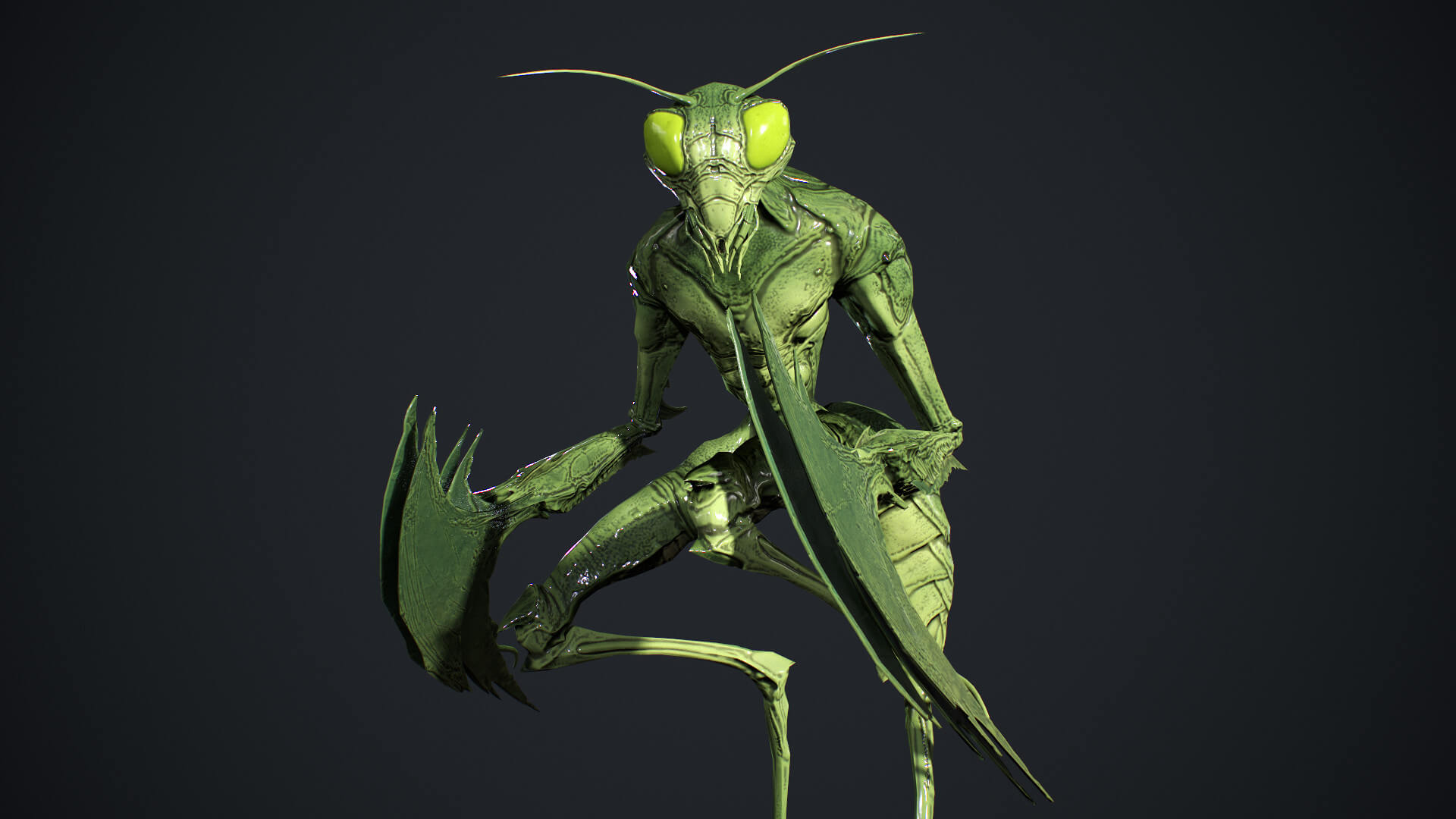 Insect Creature 2 - 3D Model by Wernerkurt