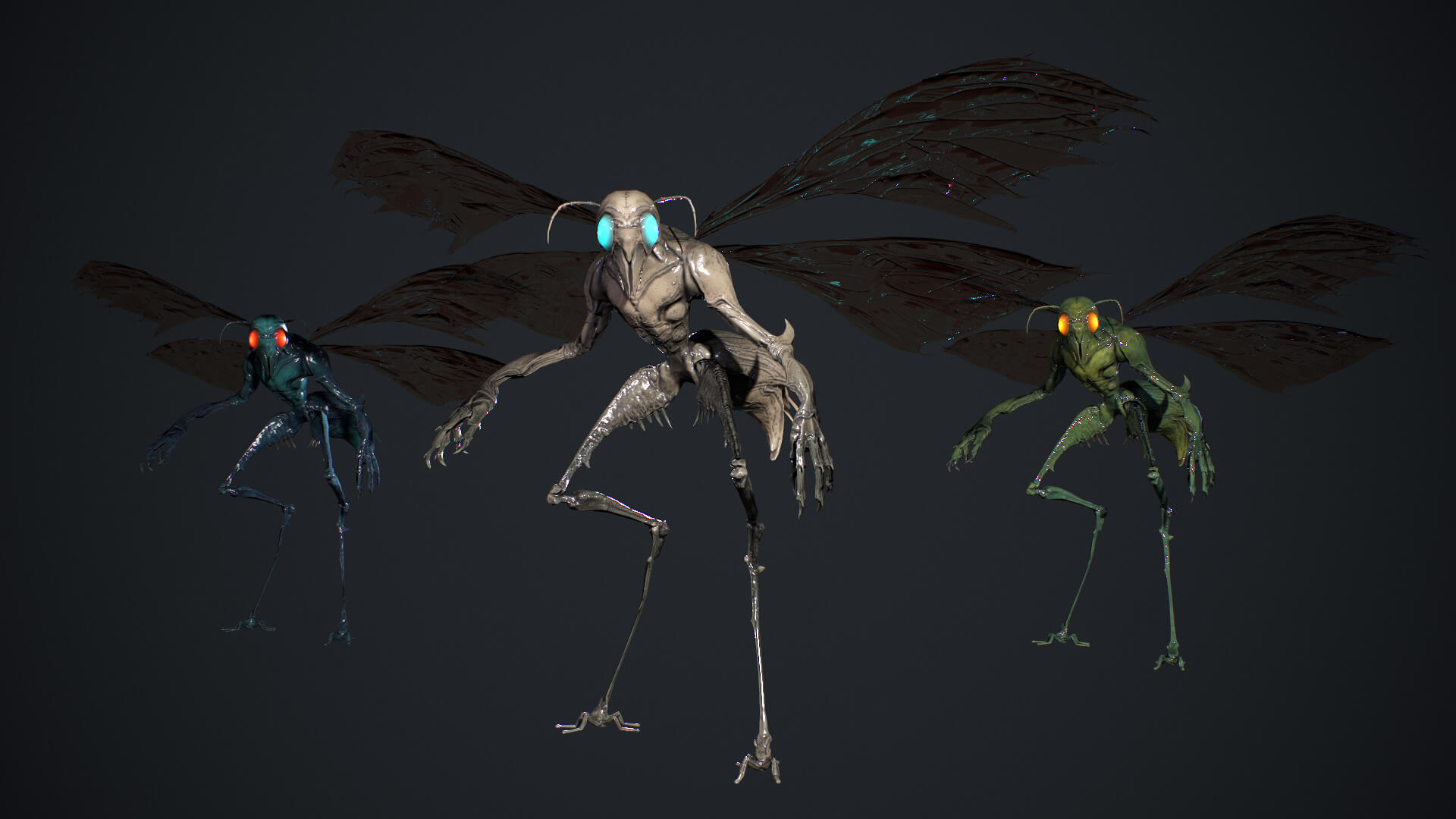 Insect Creature 3 - 3D Model by Wernerkurt