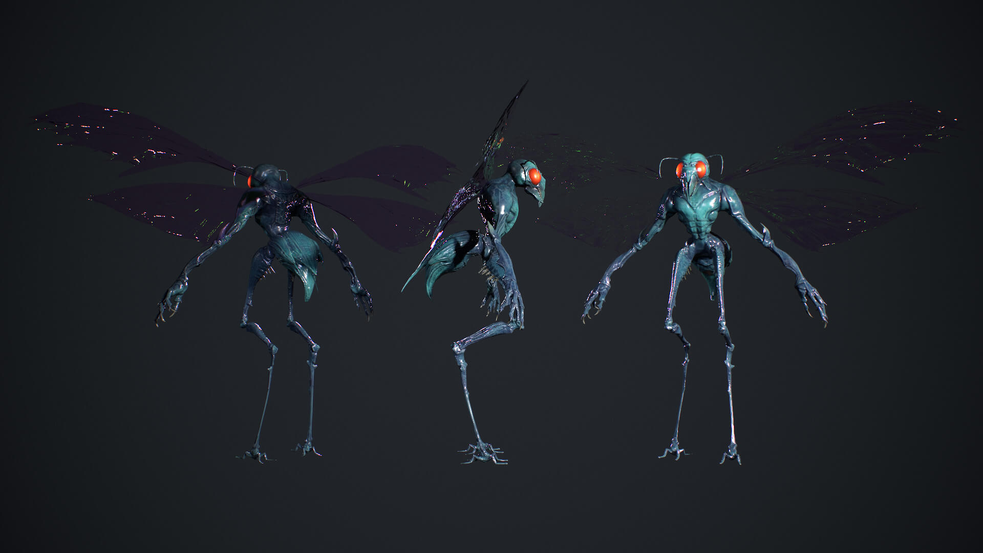Insect Creature 3 - 3D Model by Wernerkurt