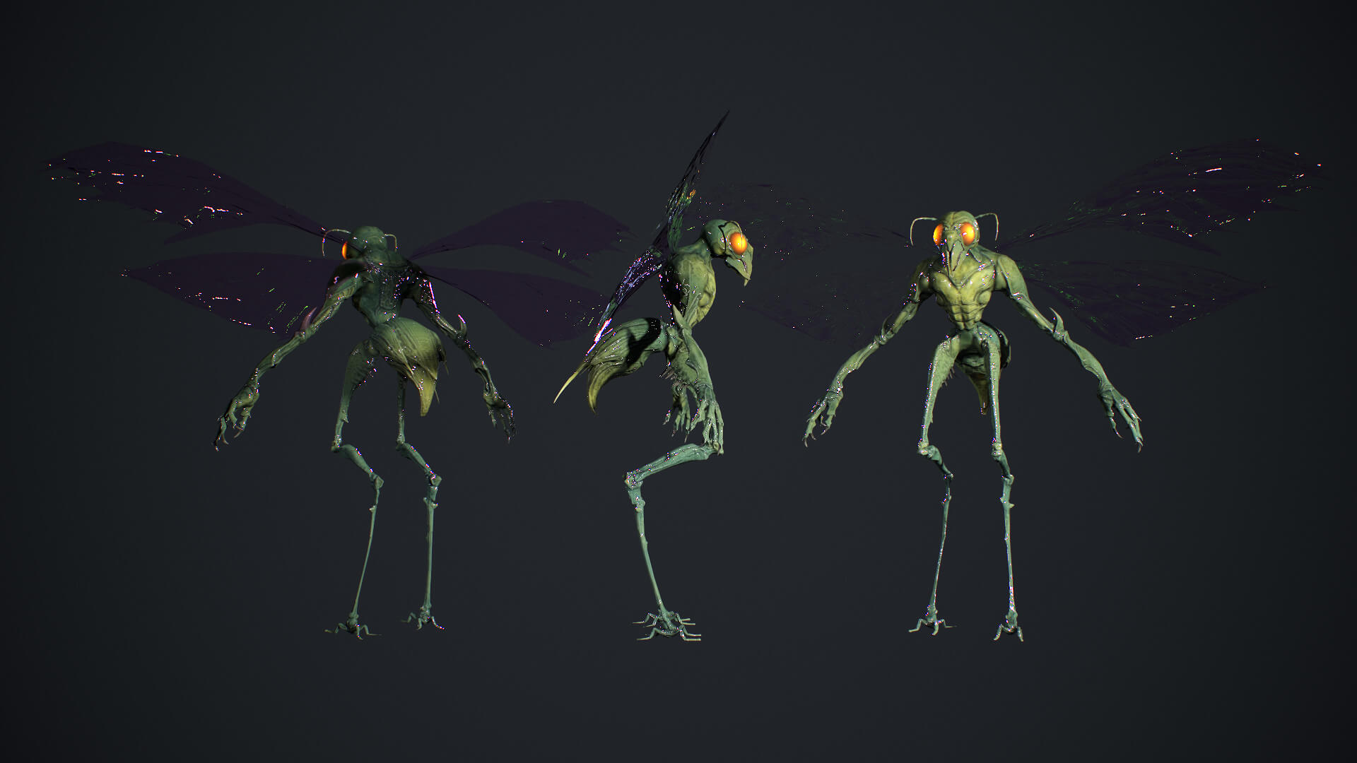 Insect Creature 3 - 3D Model by Wernerkurt