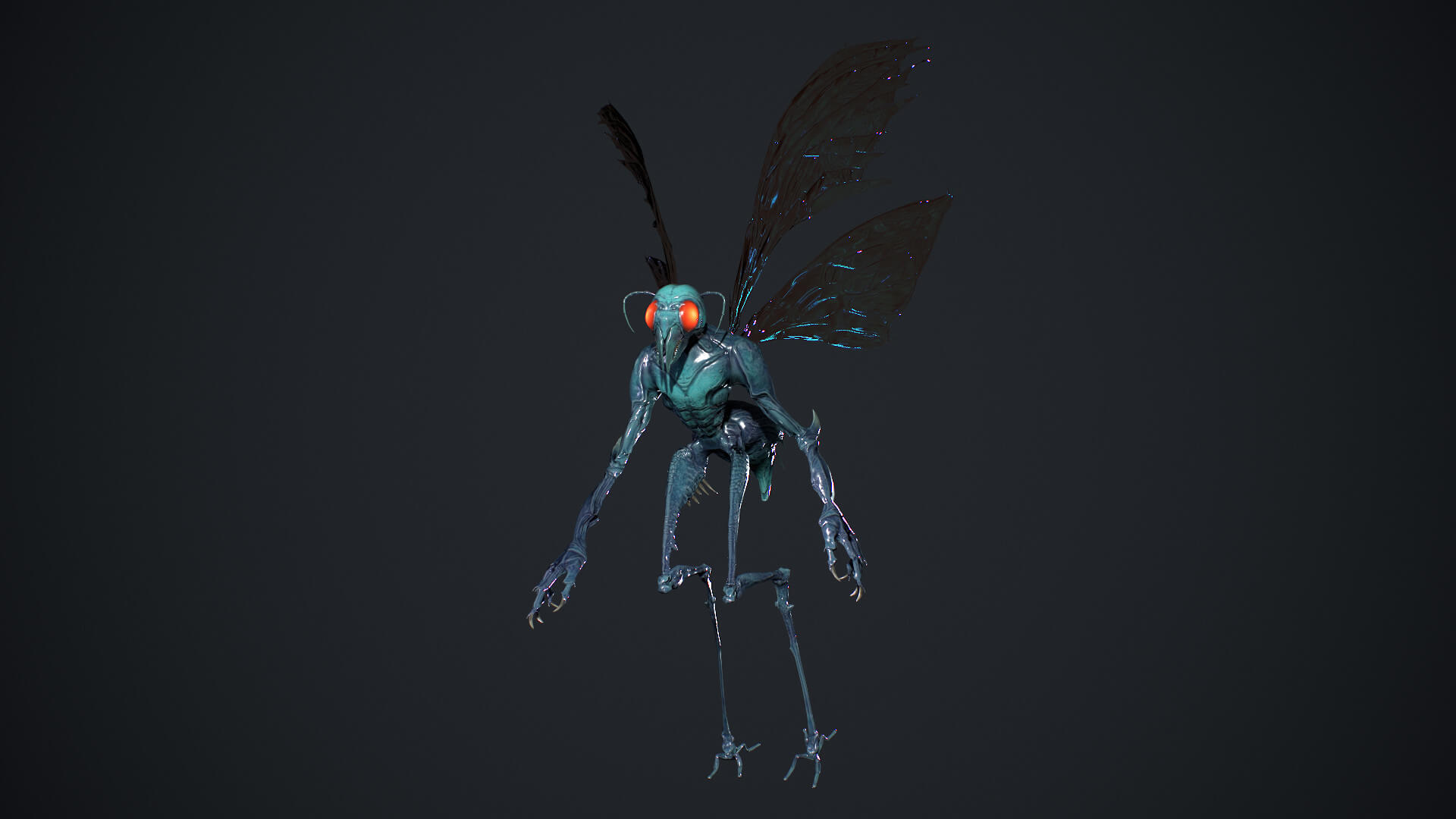 Insect Creature 3 - 3D Model by Wernerkurt