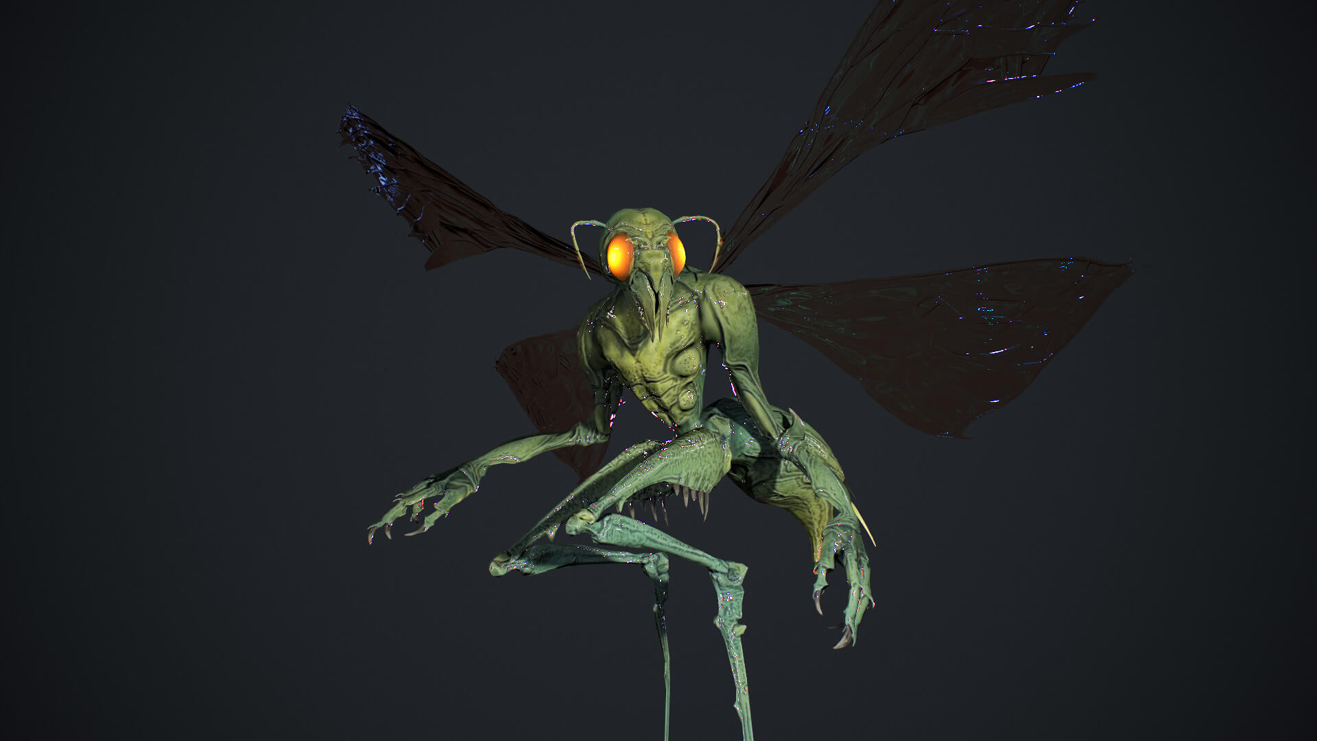 Insect Creature 3 - 3D Model by Wernerkurt