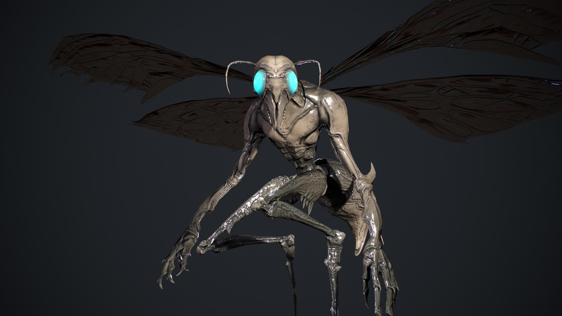 Insect Creature 3 - 3D Model by Wernerkurt