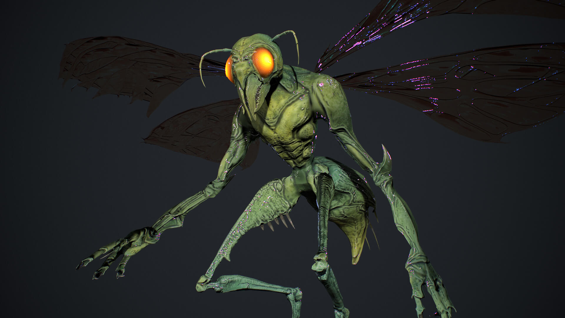 Insect Creature 3 - 3D Model by Wernerkurt