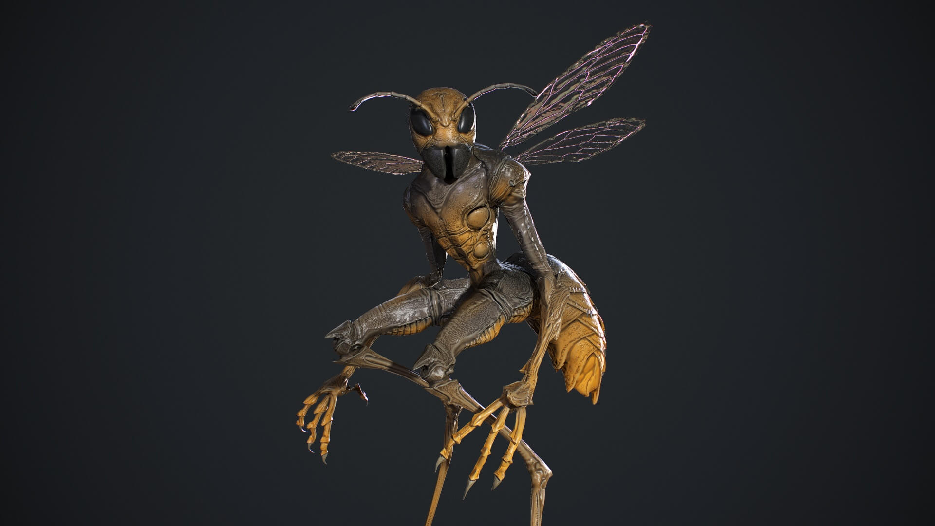 Insect Creature - 3D Model by Wernerkurt