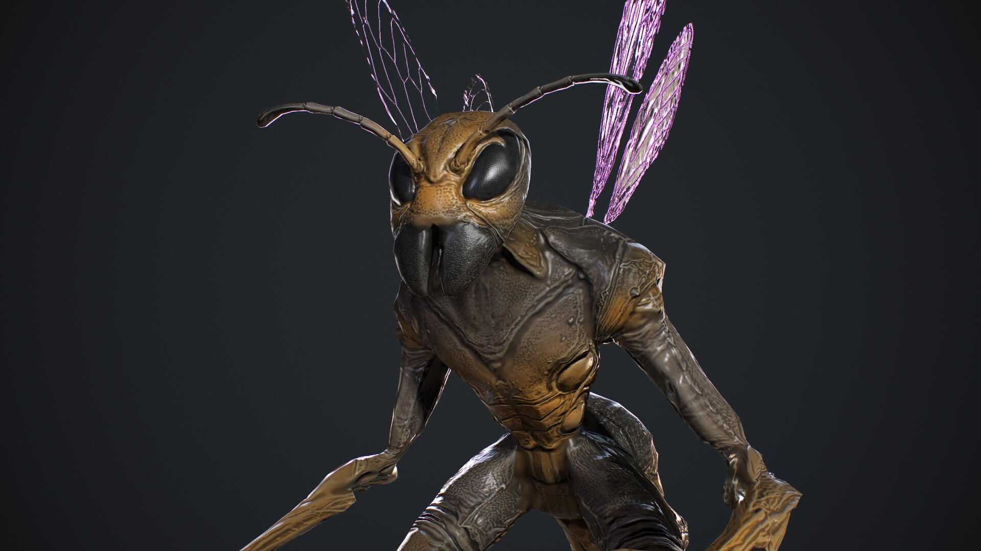 Insect Creature - 3D Model by Wernerkurt
