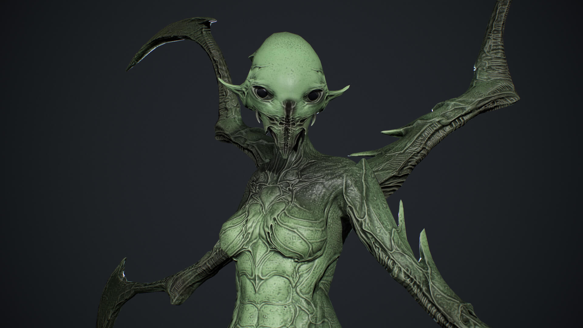 Monster 10 Game Ready - 3D Model by Wernerkurt