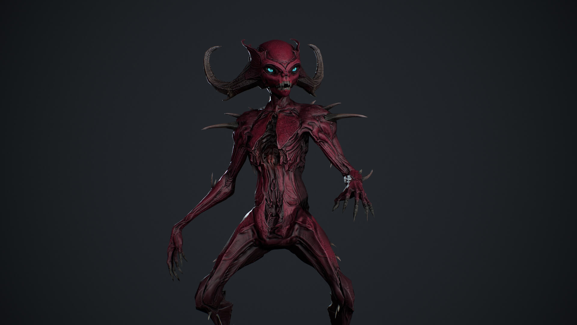 Monster 12 game ready - 3D Model by Wernerkurt