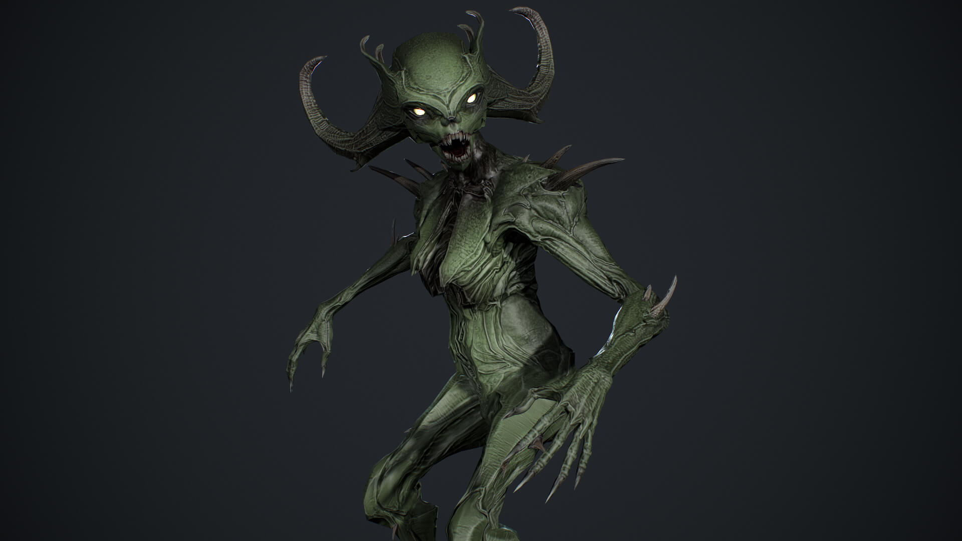 Monster 12 game ready - 3D Model by Wernerkurt