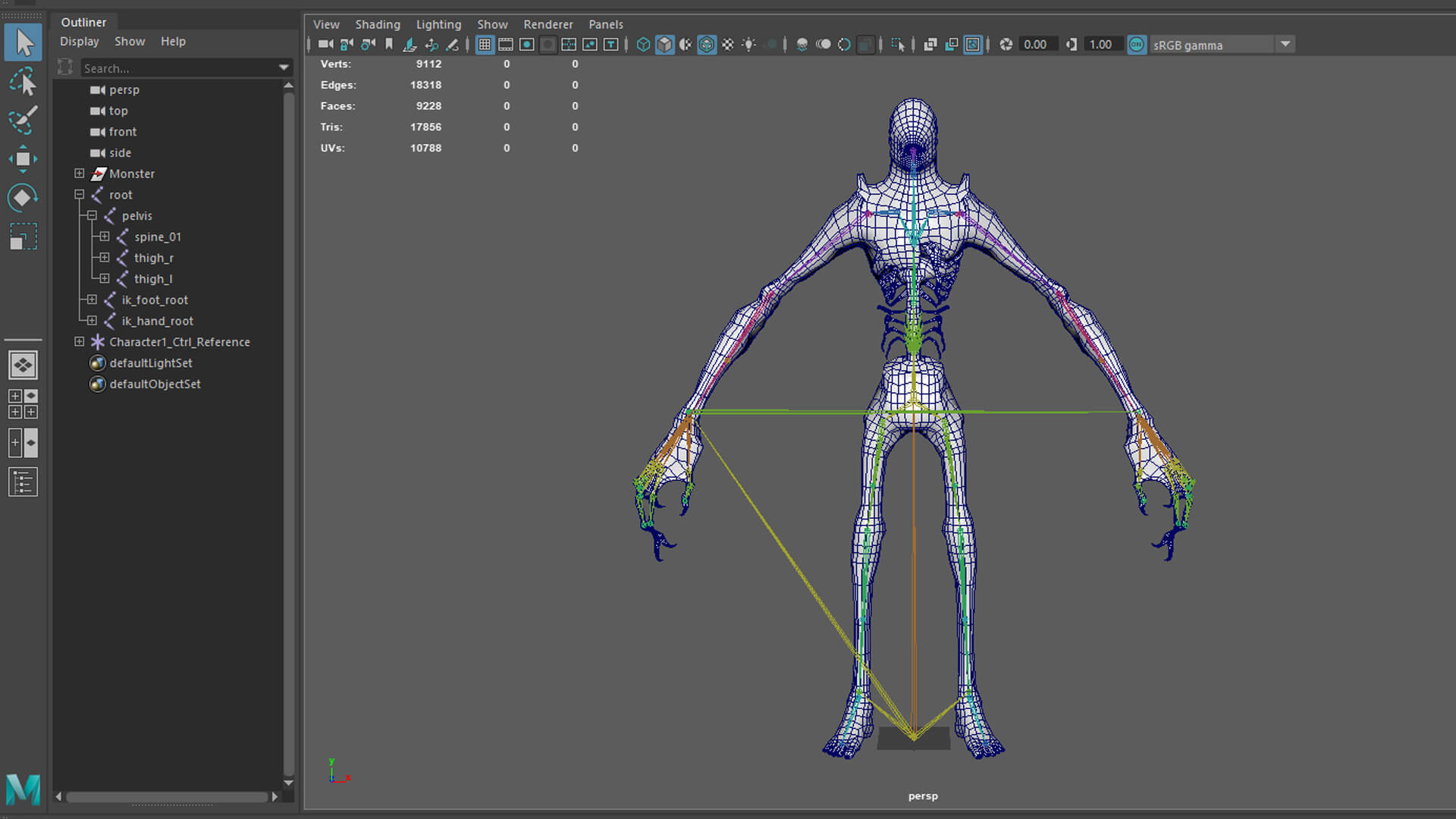 Monster 2 low poly - 3D Model by Wernerkurt