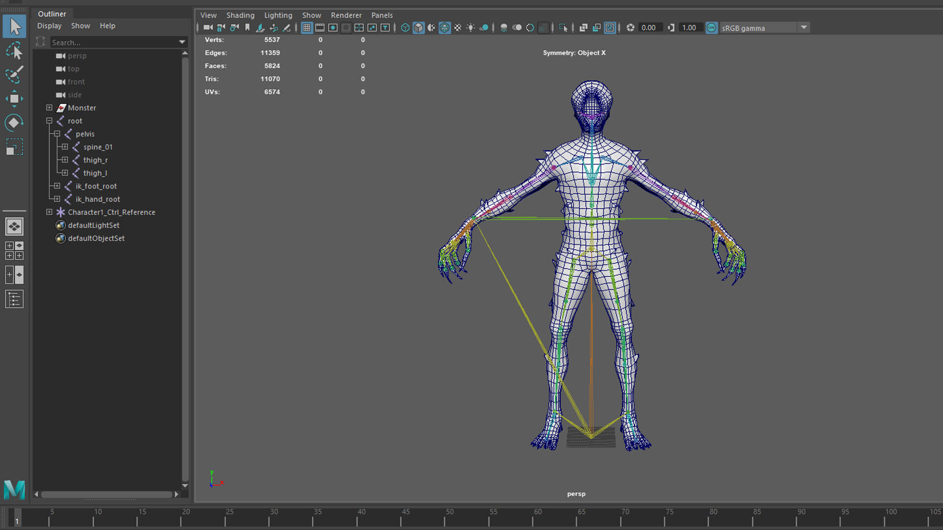 Monster 3 Low Poly - 3D Model by Wernerkurt