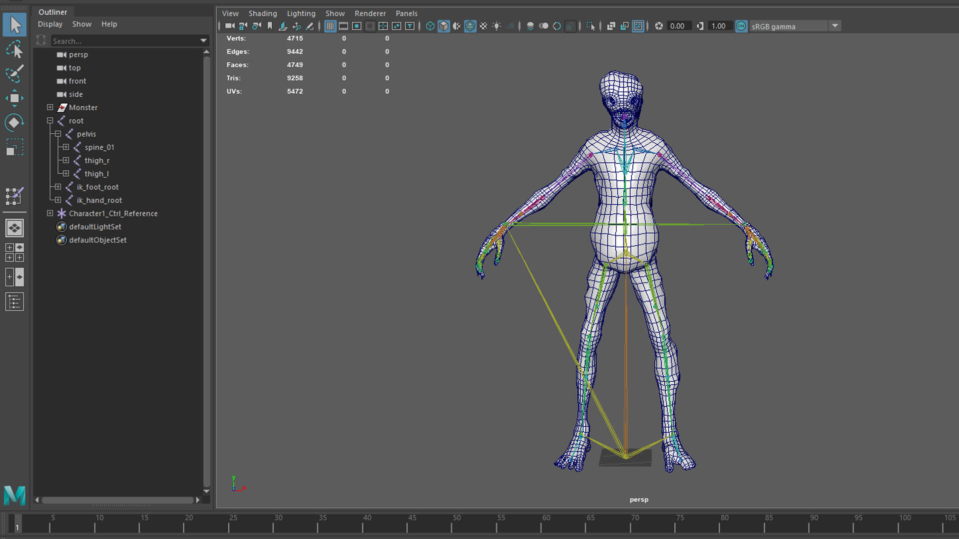 Monster 5 Low Poly - 3D Model by Wernerkurt
