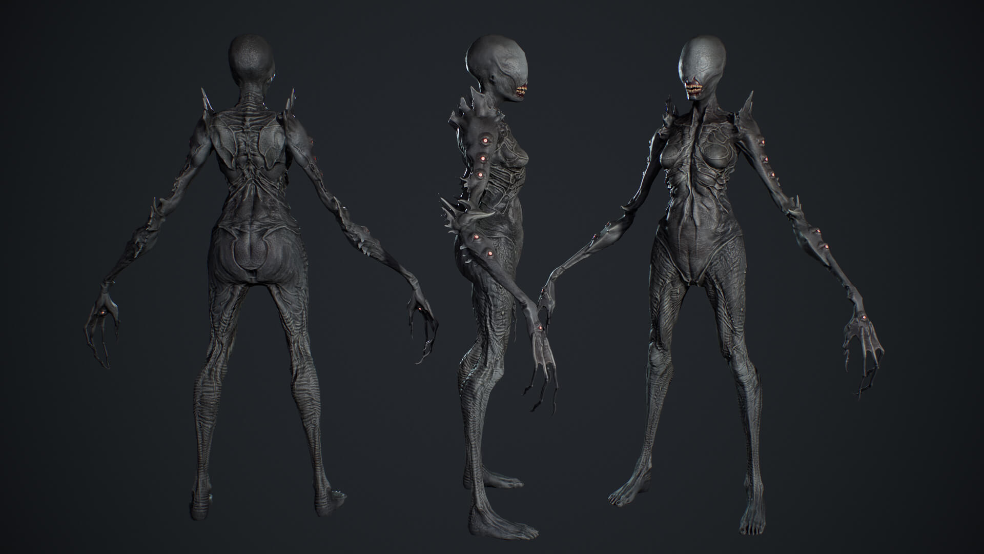 Monster 7 game ready - 3D Model by Wernerkurt