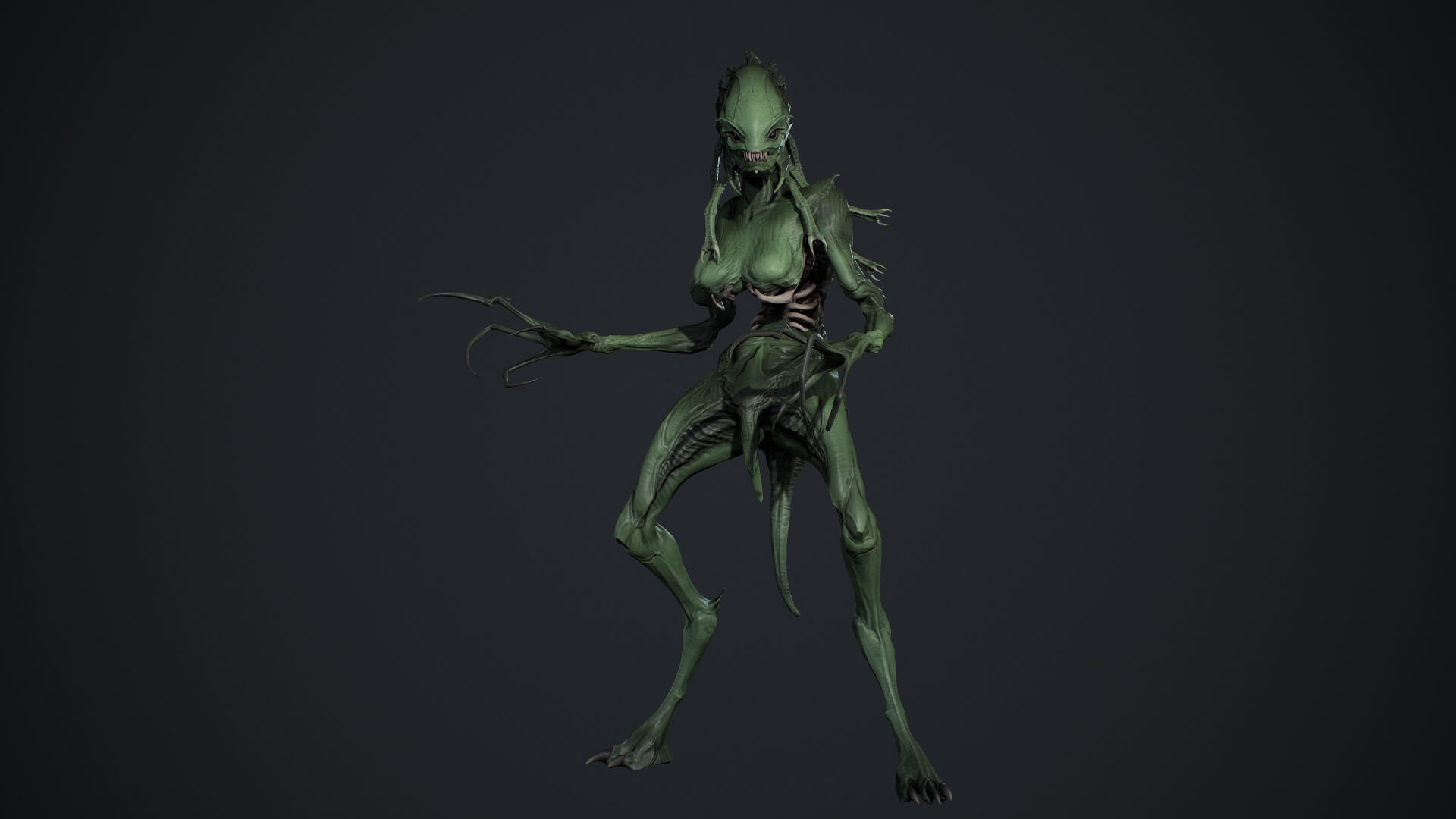 Monster 8 game ready - 3D Model by Wernerkurt