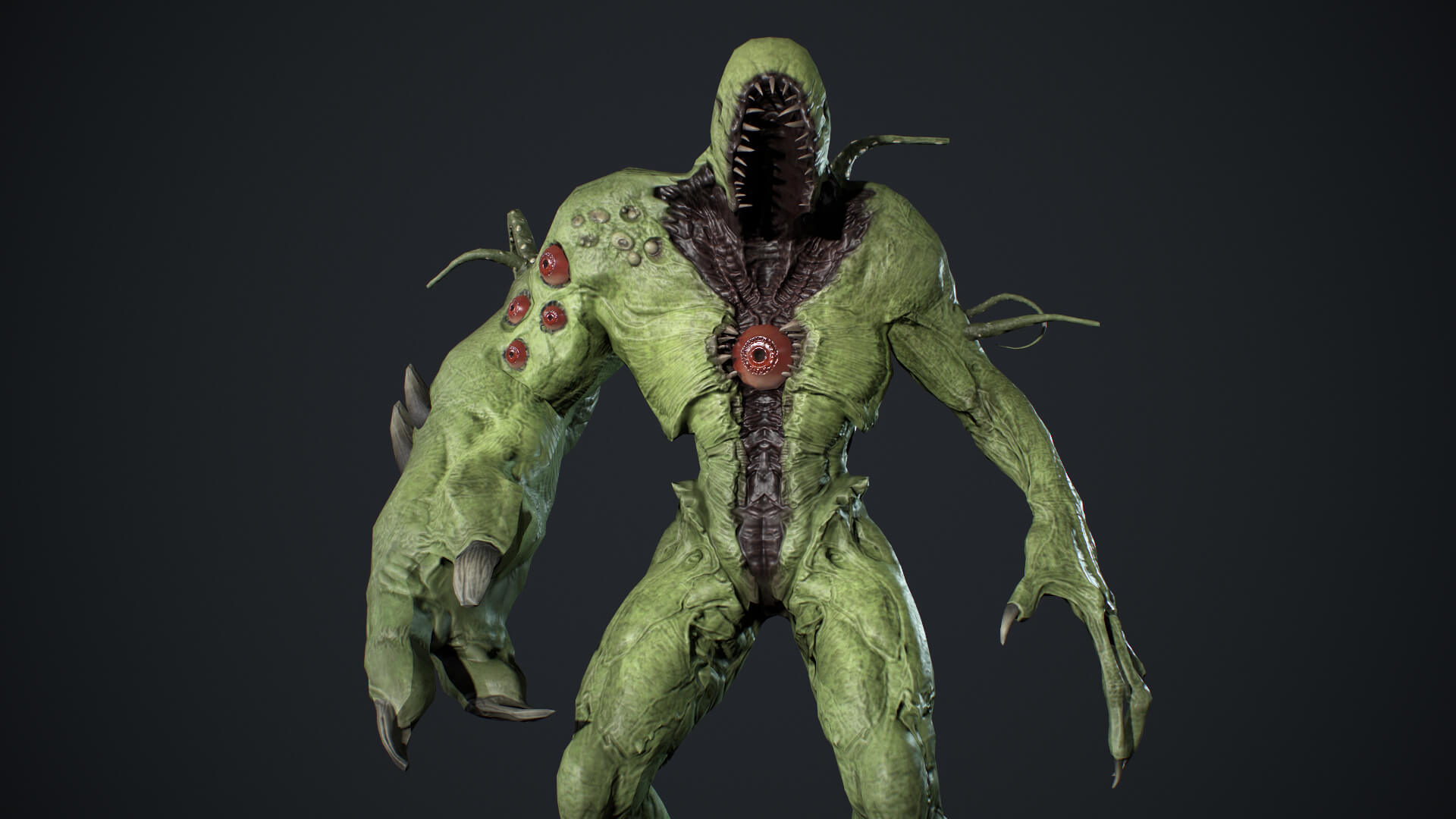 Monster Boss - 3D Model by Wernerkurt