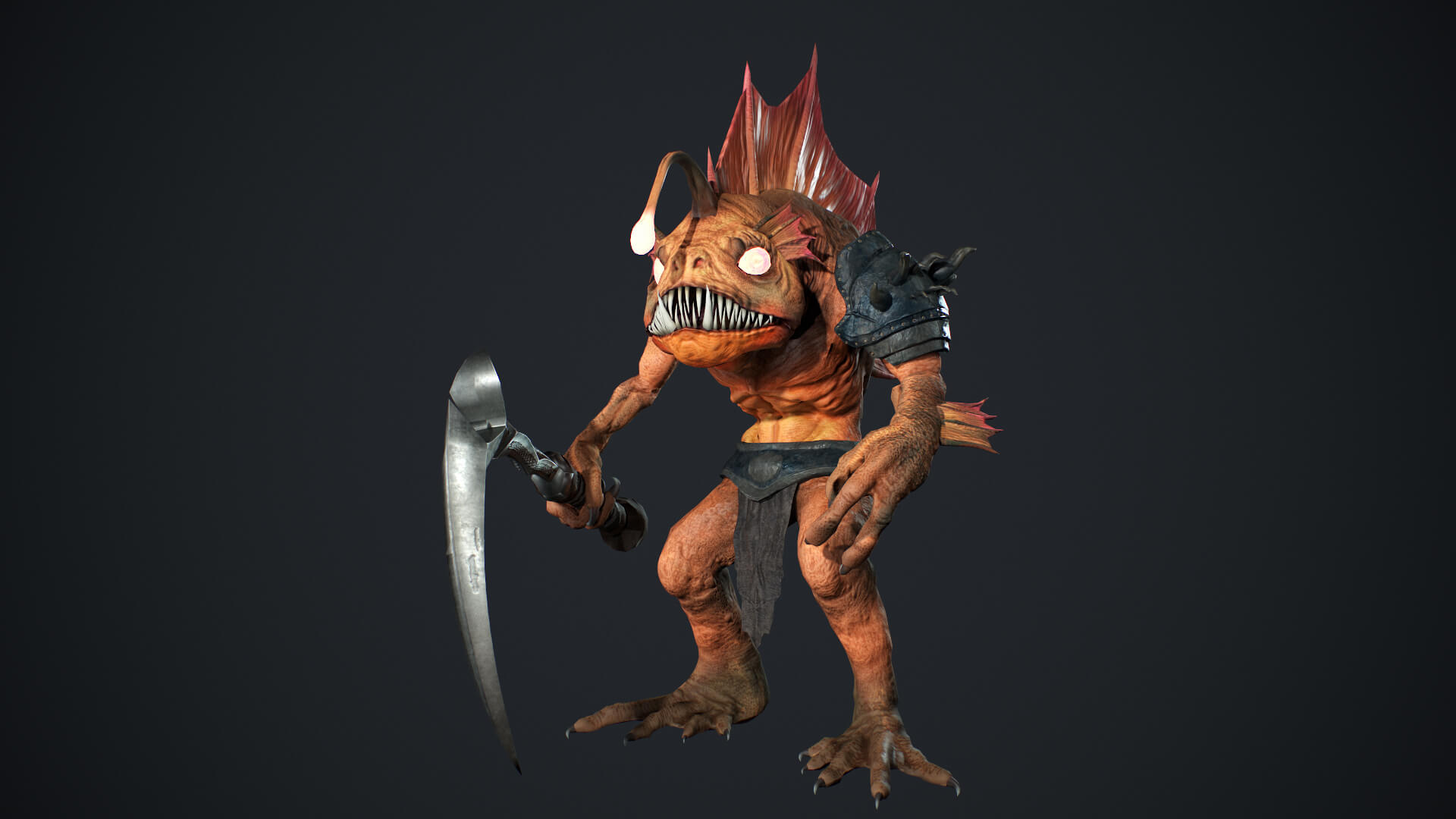 Murloc 2 Fishman Low Poly - 3D Model by Wernerkurt