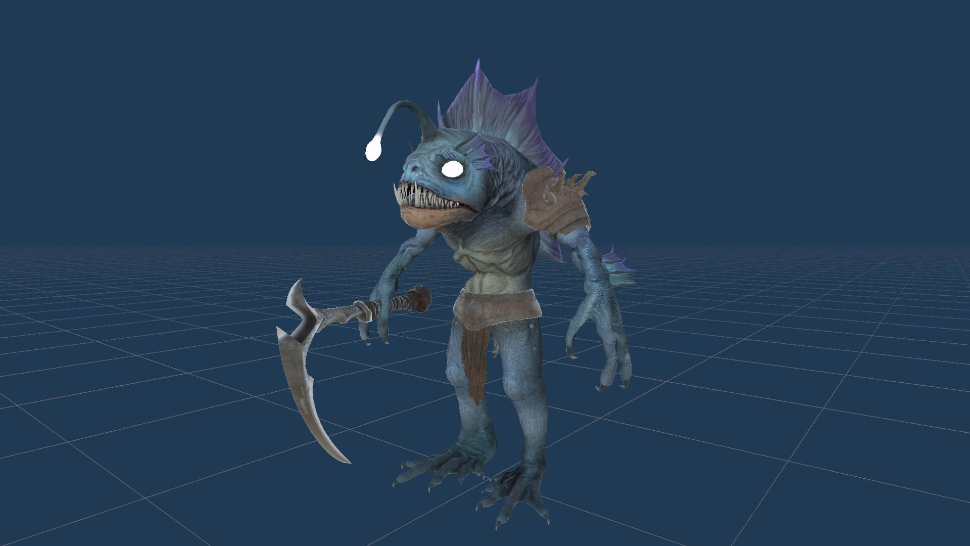 Murloc 2 Fishman Low Poly - 3D Model by Wernerkurt