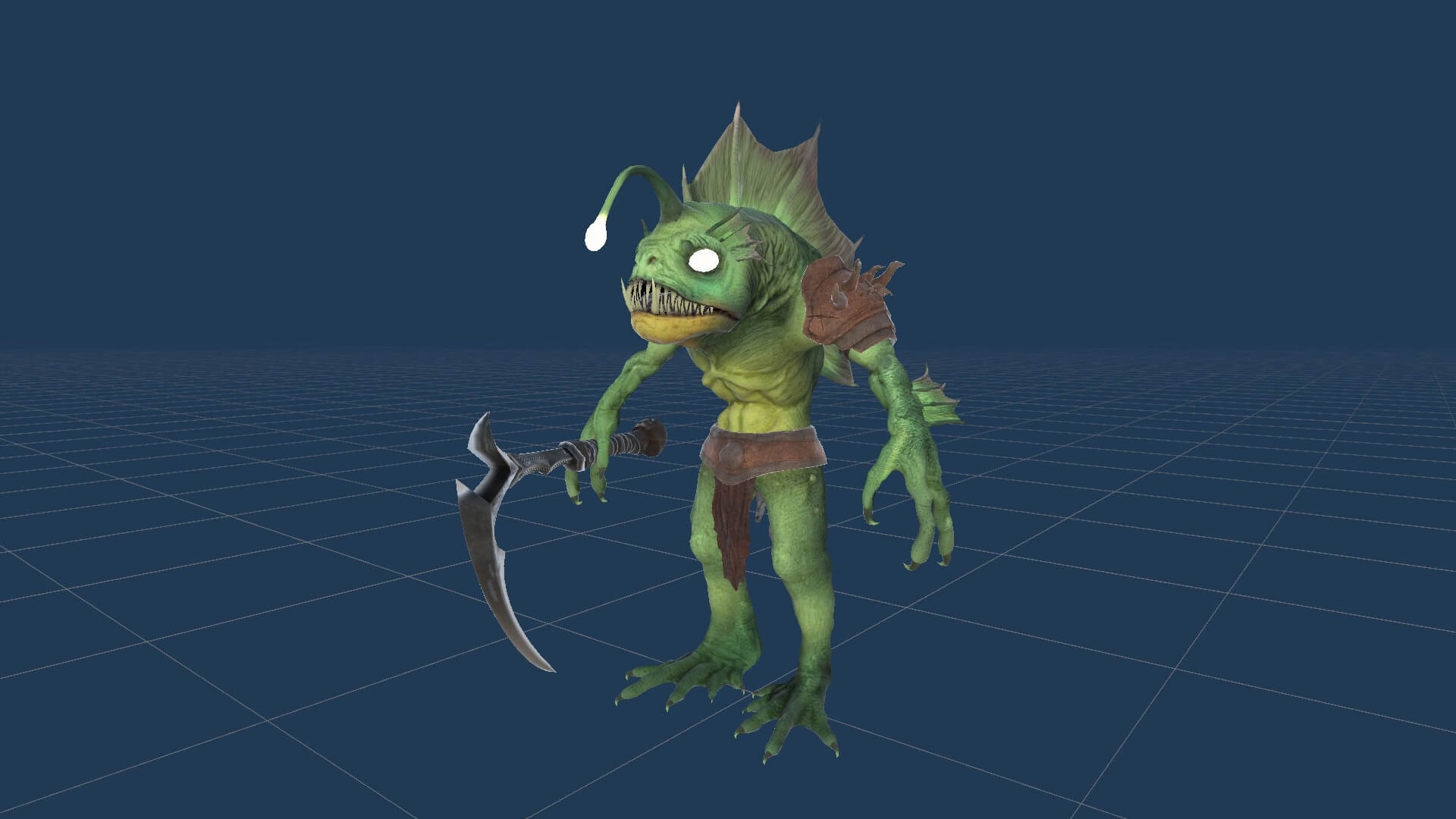 Murloc 2 Fishman Low Poly - 3D Model by Wernerkurt