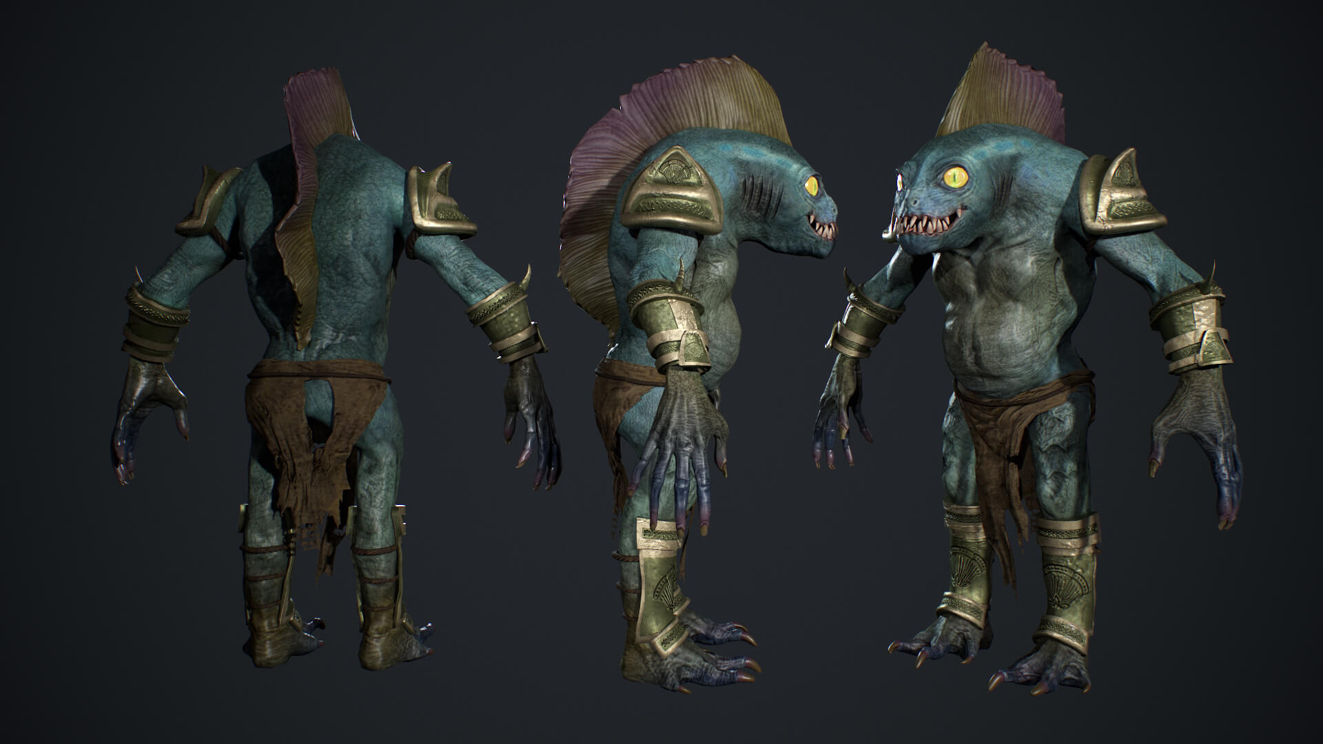 Murloc Low Poly - 3D Model by Wernerkurt