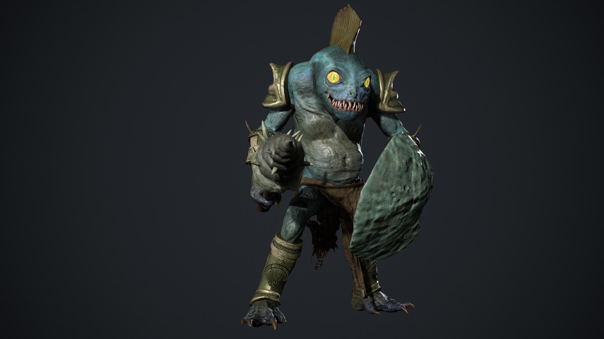 Murloc Low Poly - 3D Model by Wernerkurt