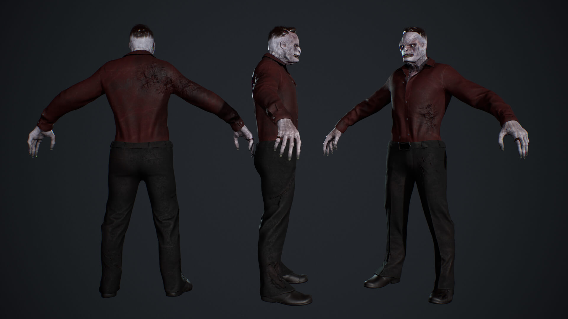 Office Zombie - 3D Model by Wernerkurt