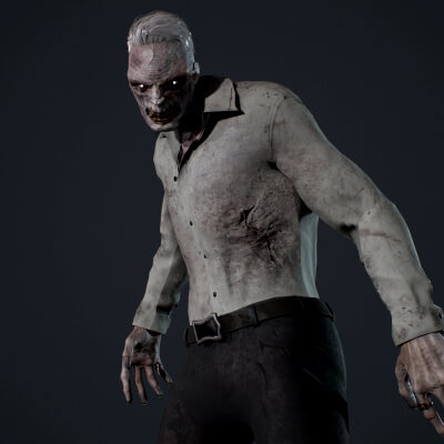 Office Zombie - 3D Model by Wernerkurt