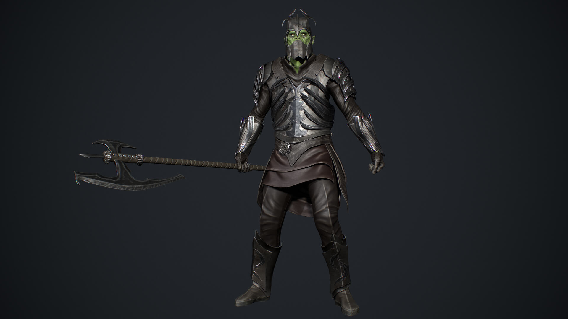 Orc 3 Game Ready - 3D Model by Wernerkurt