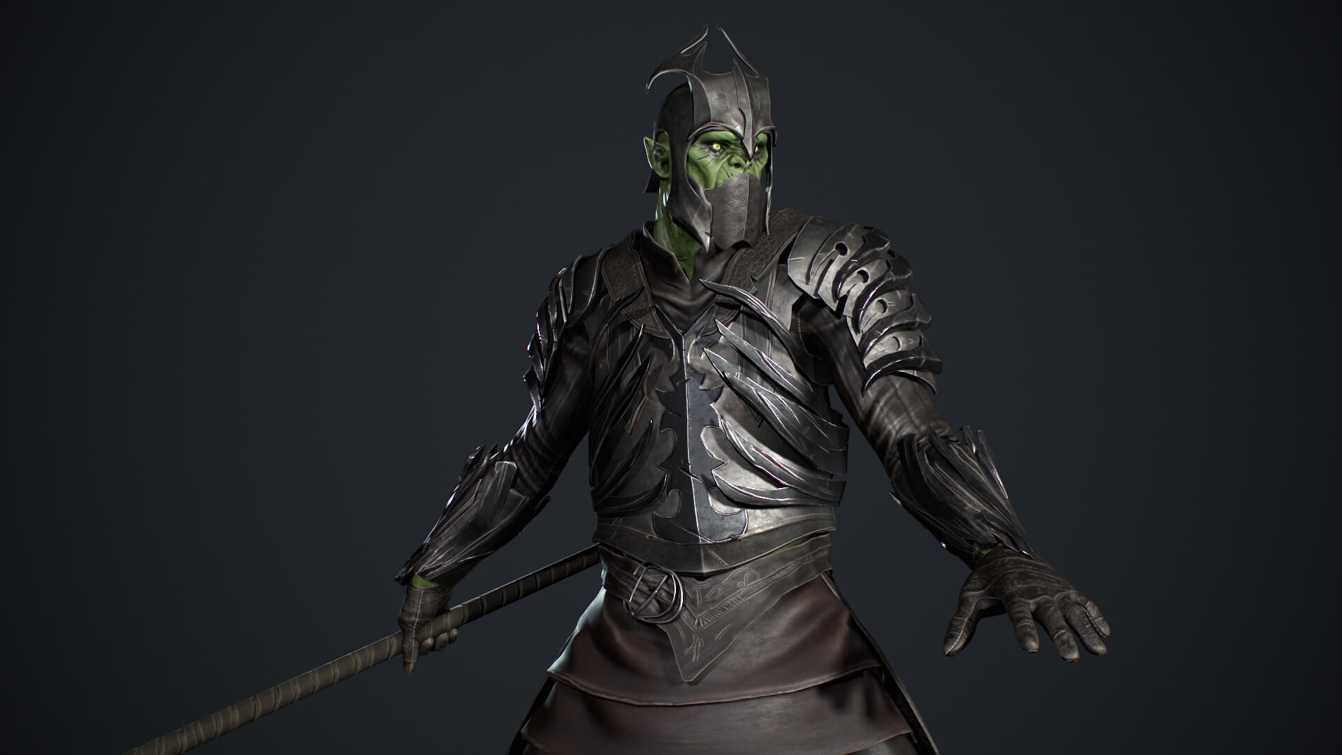 Orc 3 Game Ready - 3D Model by Wernerkurt