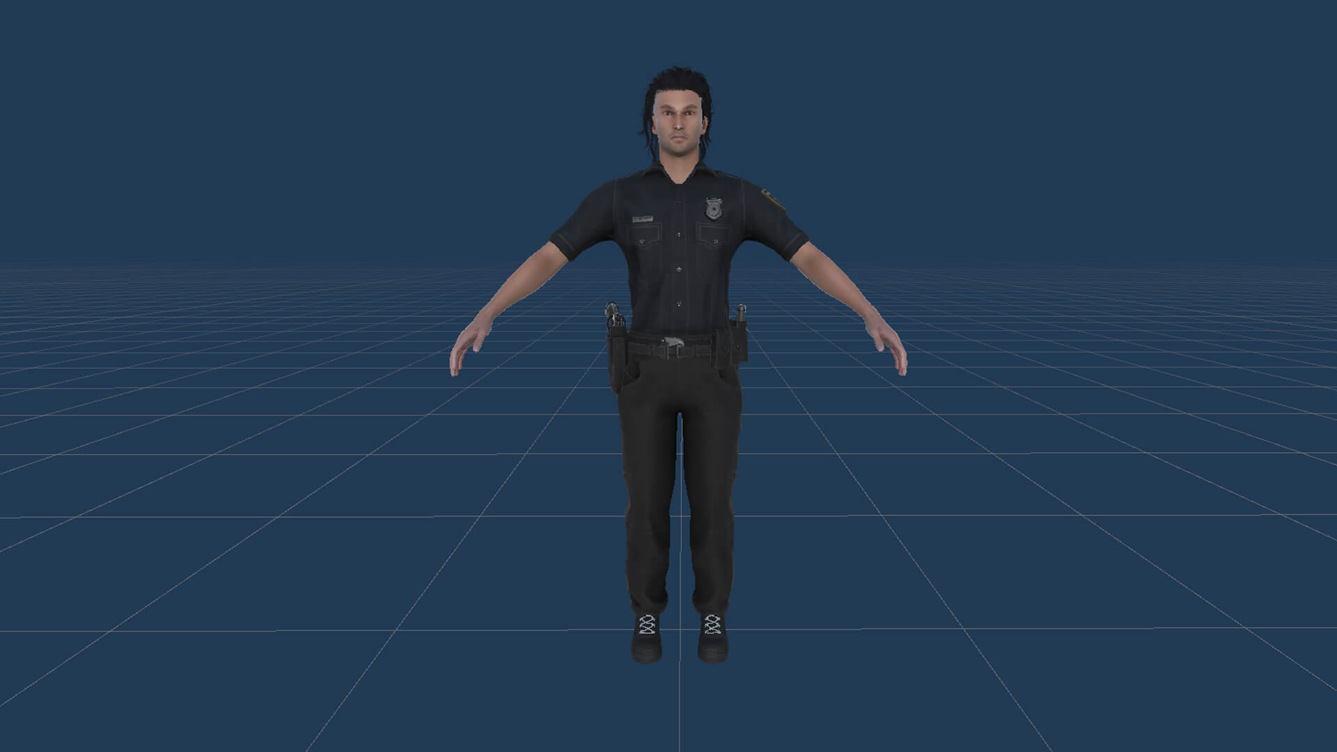 Policeman lowpoly - 3D Model by Wernerkurt