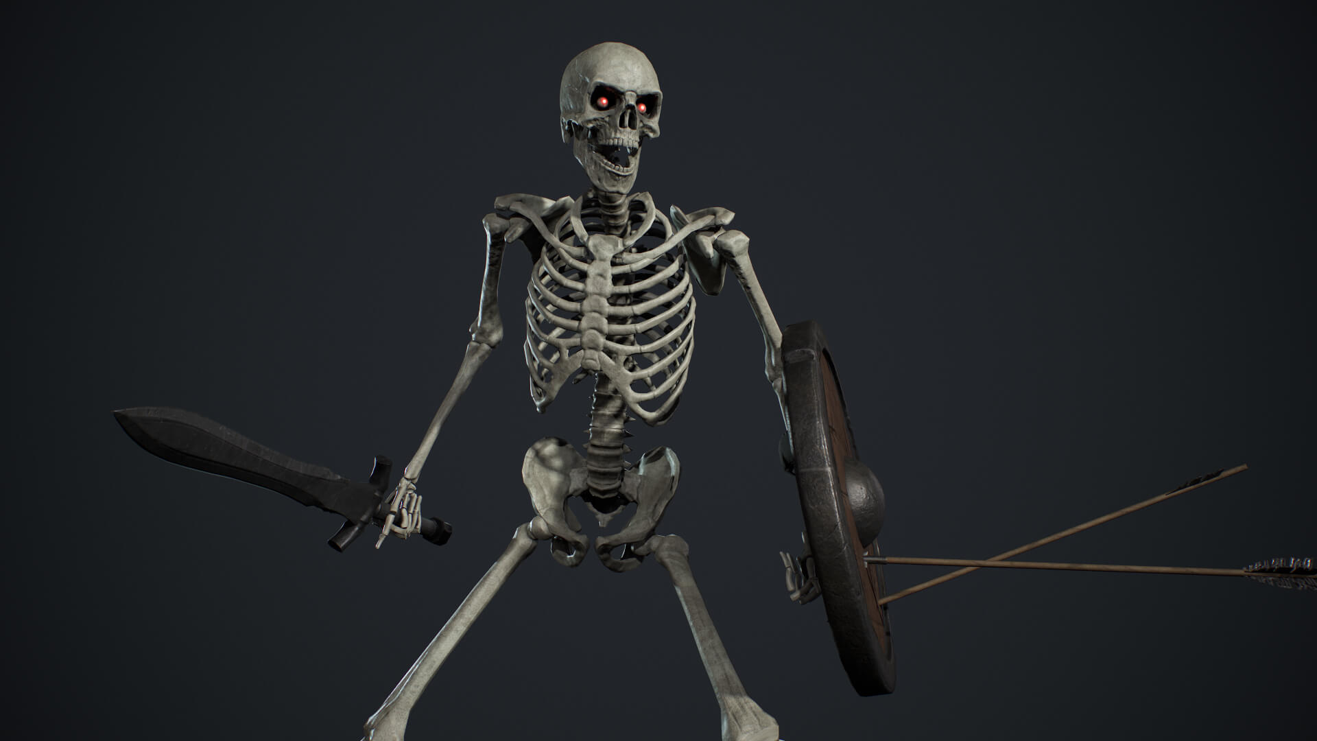 Skeleton 01 Low Poly - 3D Model by Wernerkurt