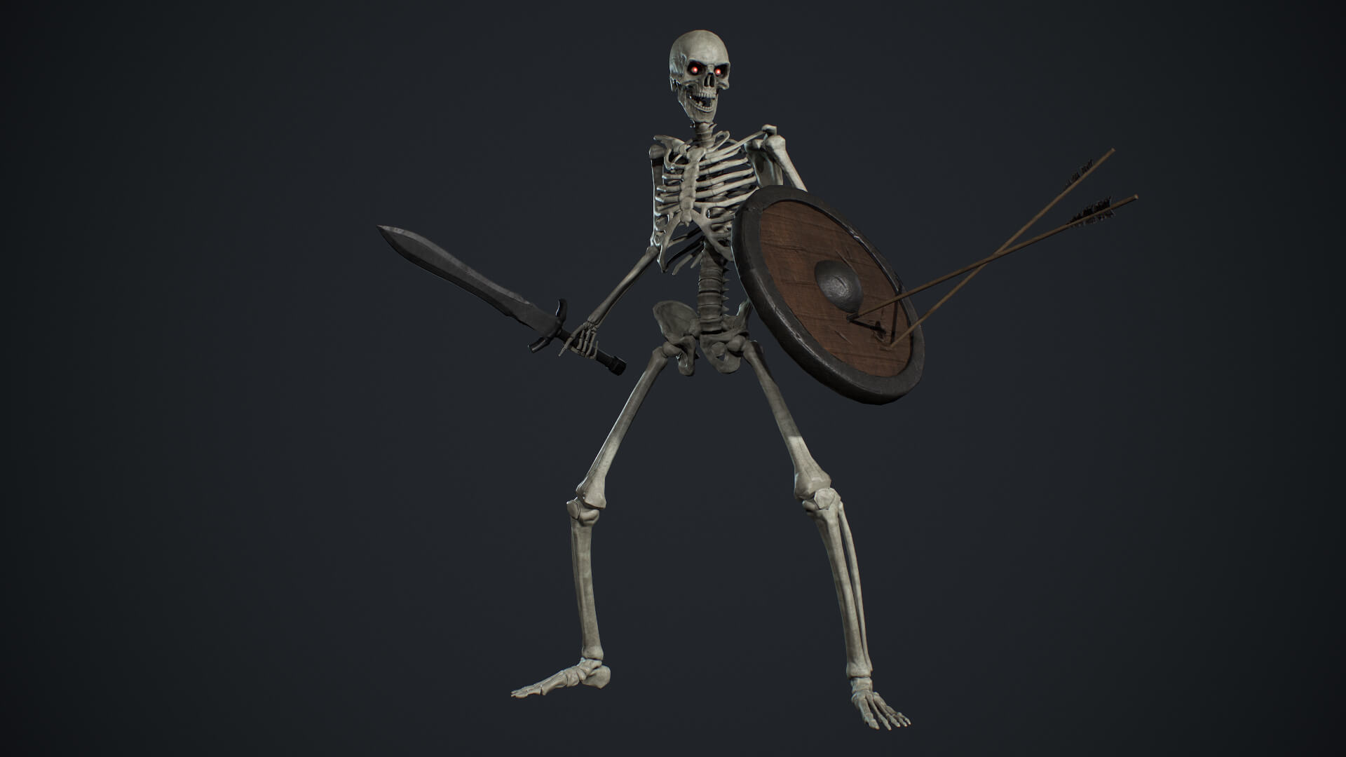 Skeleton 01 Low Poly - 3D Model by Wernerkurt