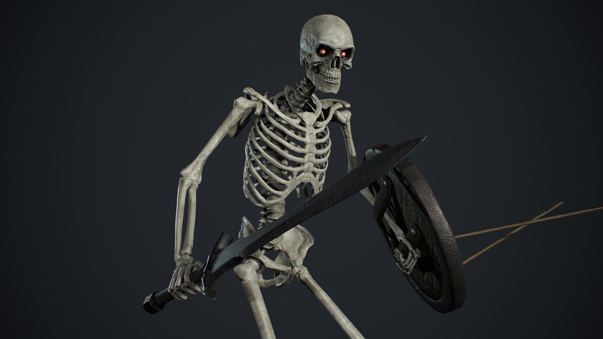 Skeleton 01 Low Poly - 3D Model by Wernerkurt