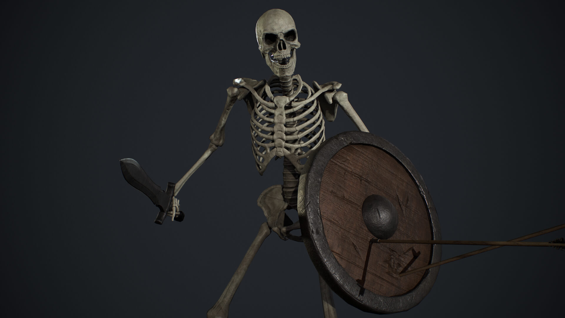 Skeleton 01 Low Poly - 3D Model by Wernerkurt