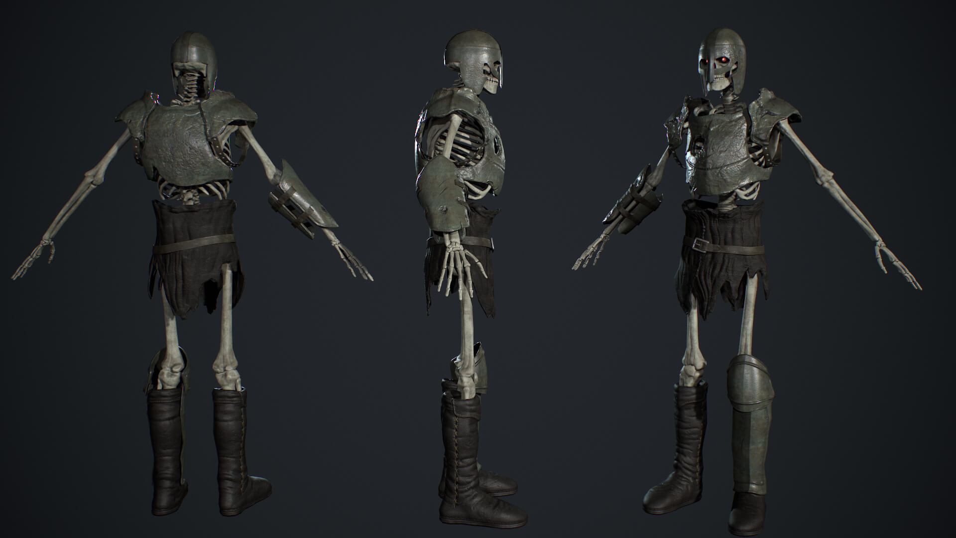 Skeleton 02 Low Poly - 3D Model by Wernerkurt