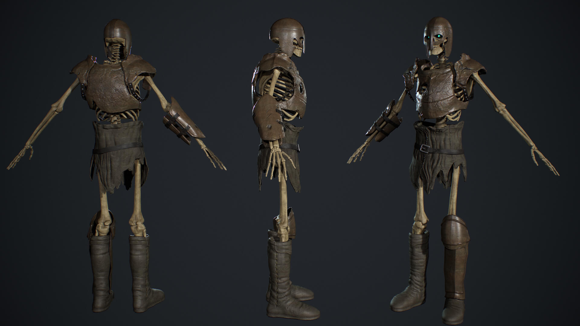 Skeleton 02 Low Poly - 3D Model by Wernerkurt