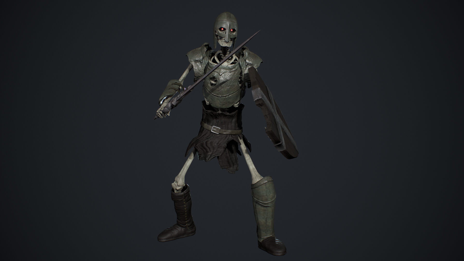 Skeleton 02 Low Poly - 3D Model by Wernerkurt
