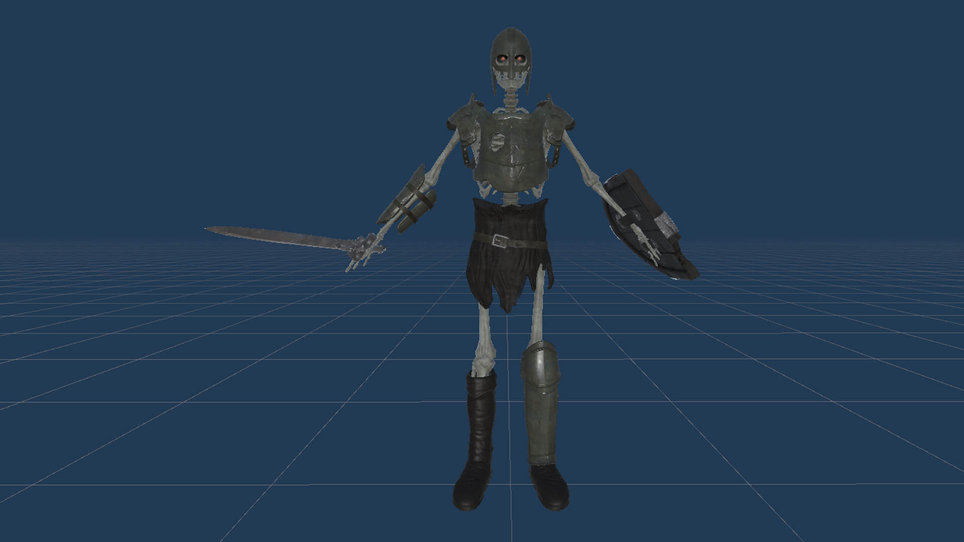 Skeleton 02 Low Poly - 3D Model by Wernerkurt