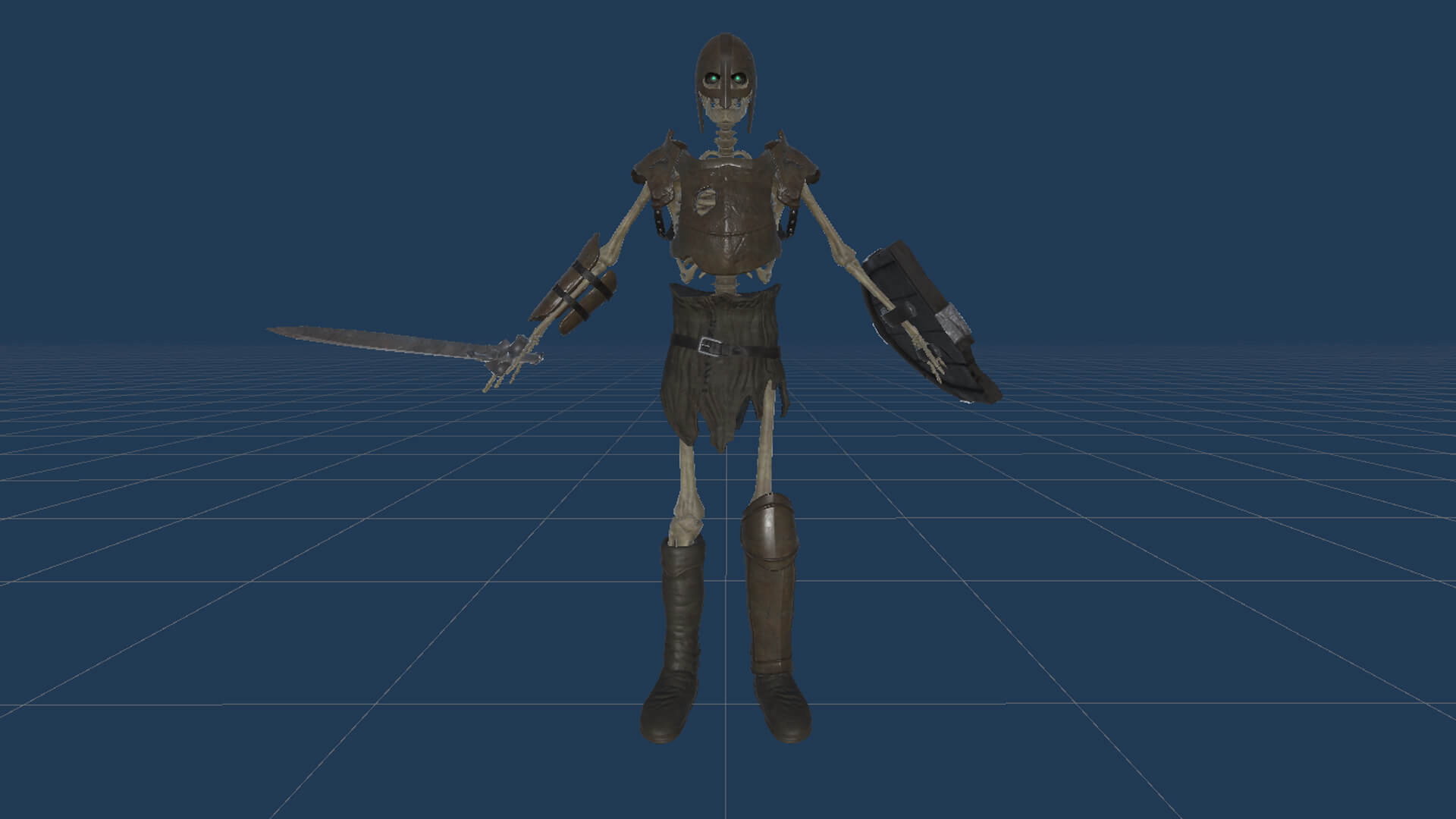 Skeleton 02 Low Poly - 3D Model by Wernerkurt
