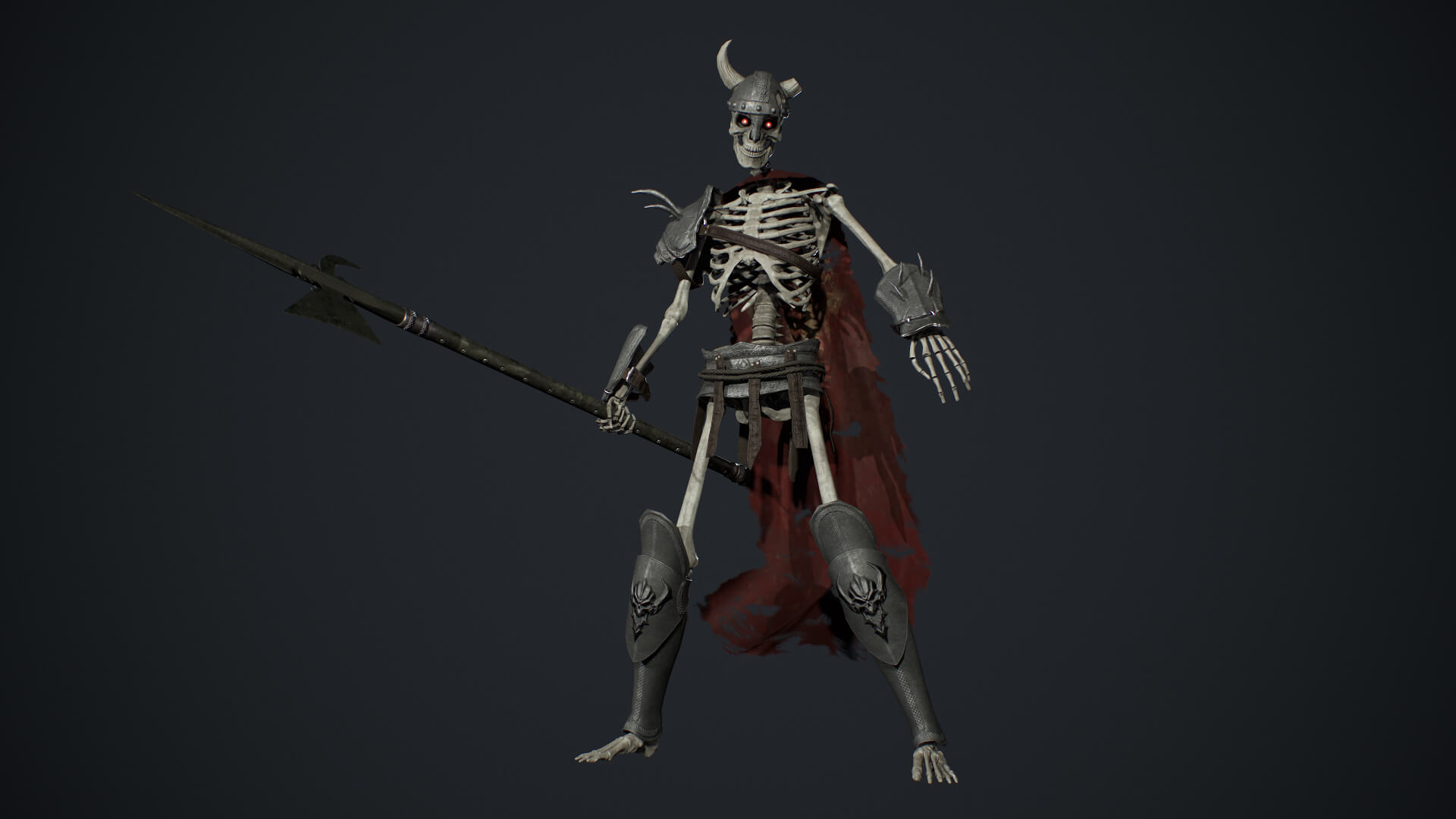 Skeleton 03 Low Poly - 3D Model by Wernerkurt