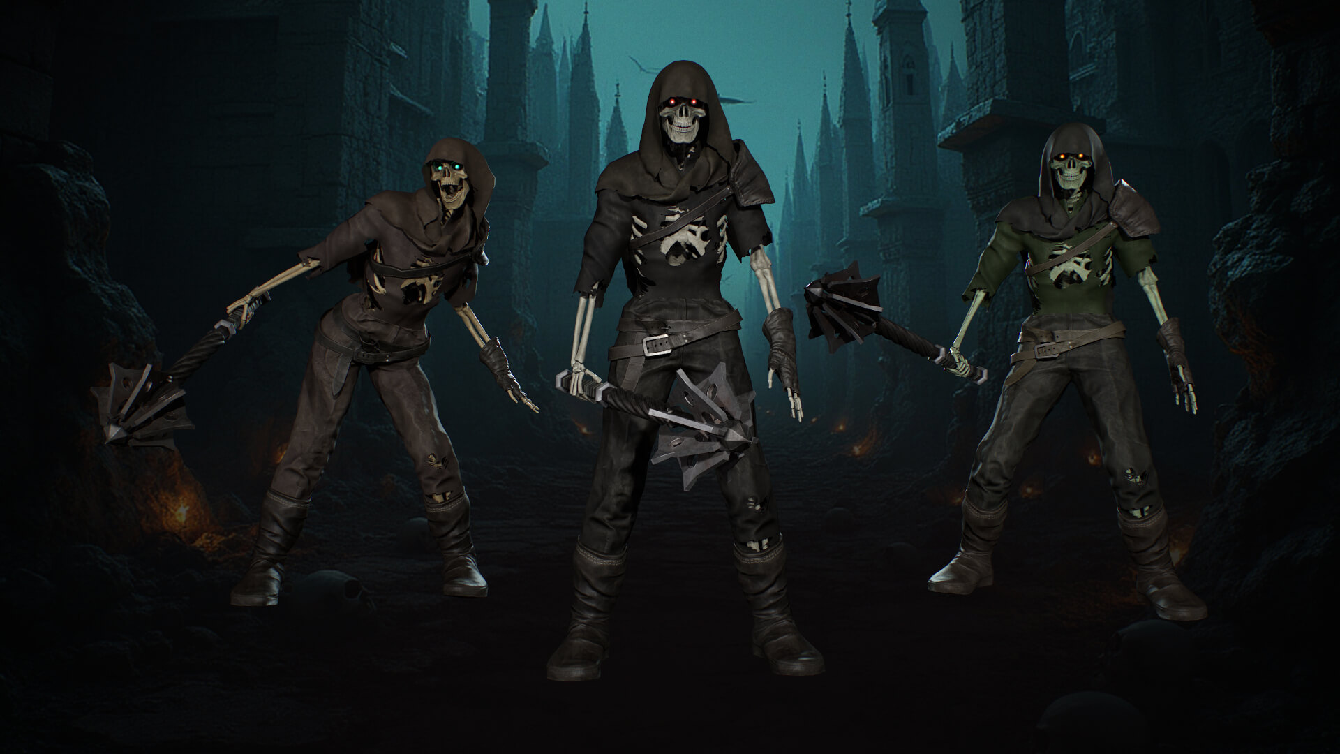 Skeleton 04 Low Poly - 3D Model by Wernerkurt