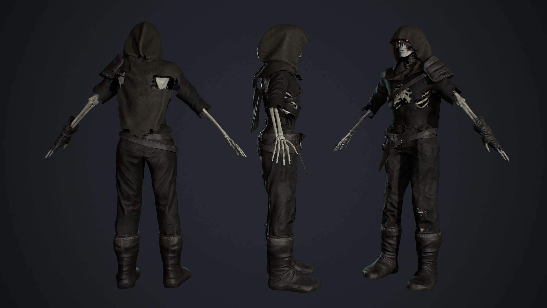 Skeleton 04 Low Poly - 3D Model by Wernerkurt