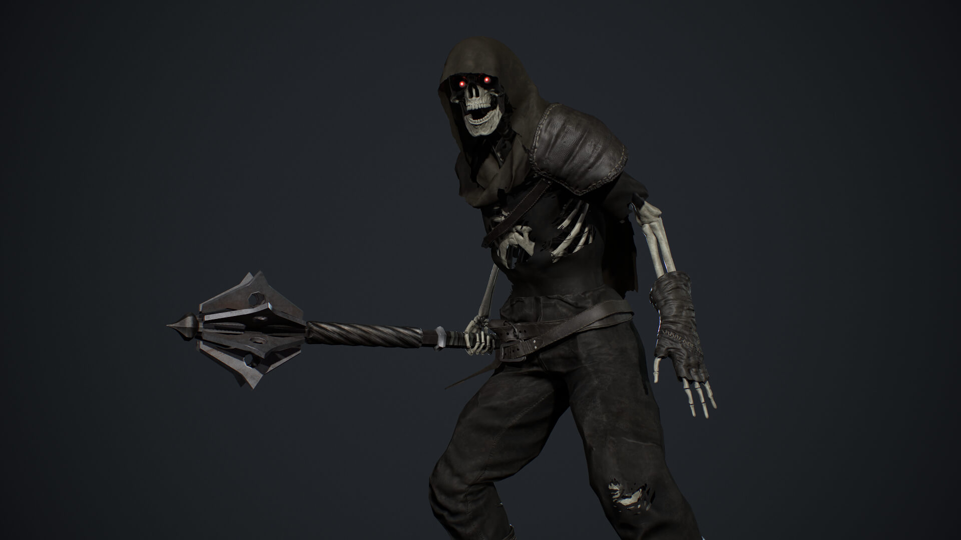 Skeleton 04 Low Poly - 3D Model by Wernerkurt