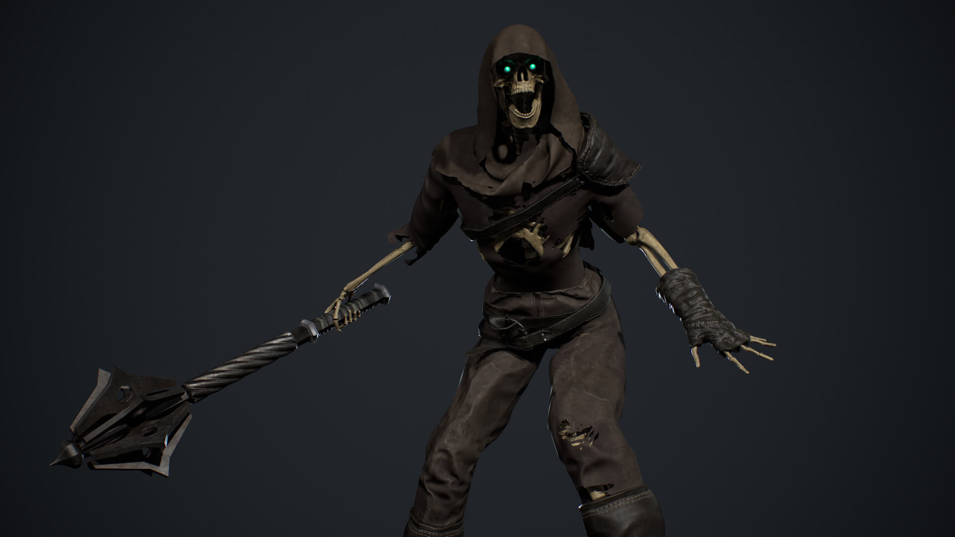 Skeleton 04 Low Poly - 3D Model by Wernerkurt
