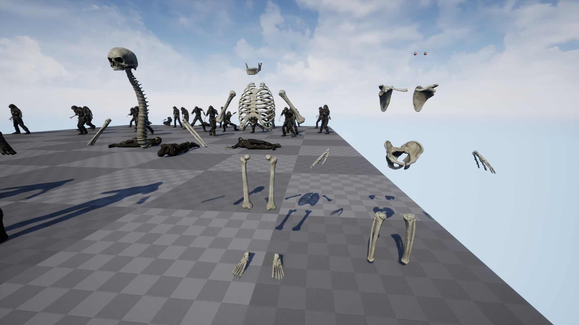 Skeleton 04 Low Poly - 3D Model by Wernerkurt