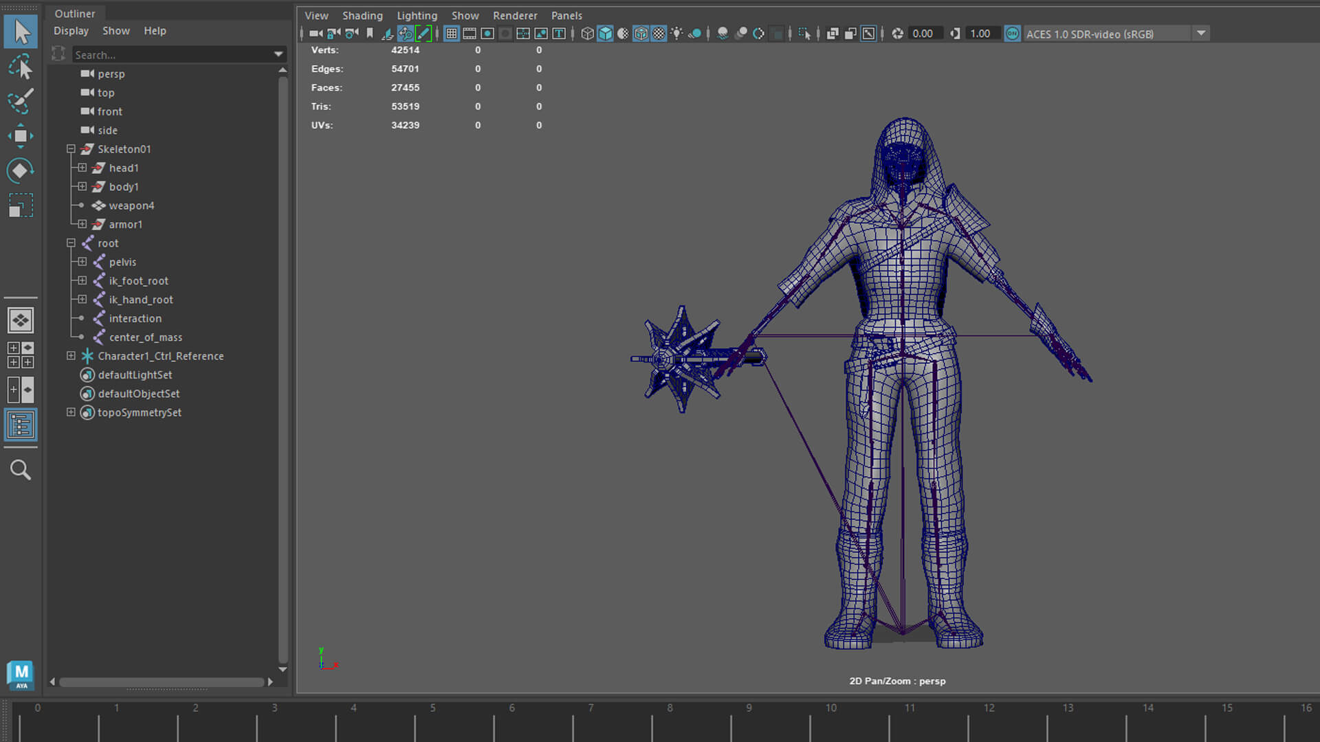 Skeleton 04 Low Poly - 3D Model by Wernerkurt