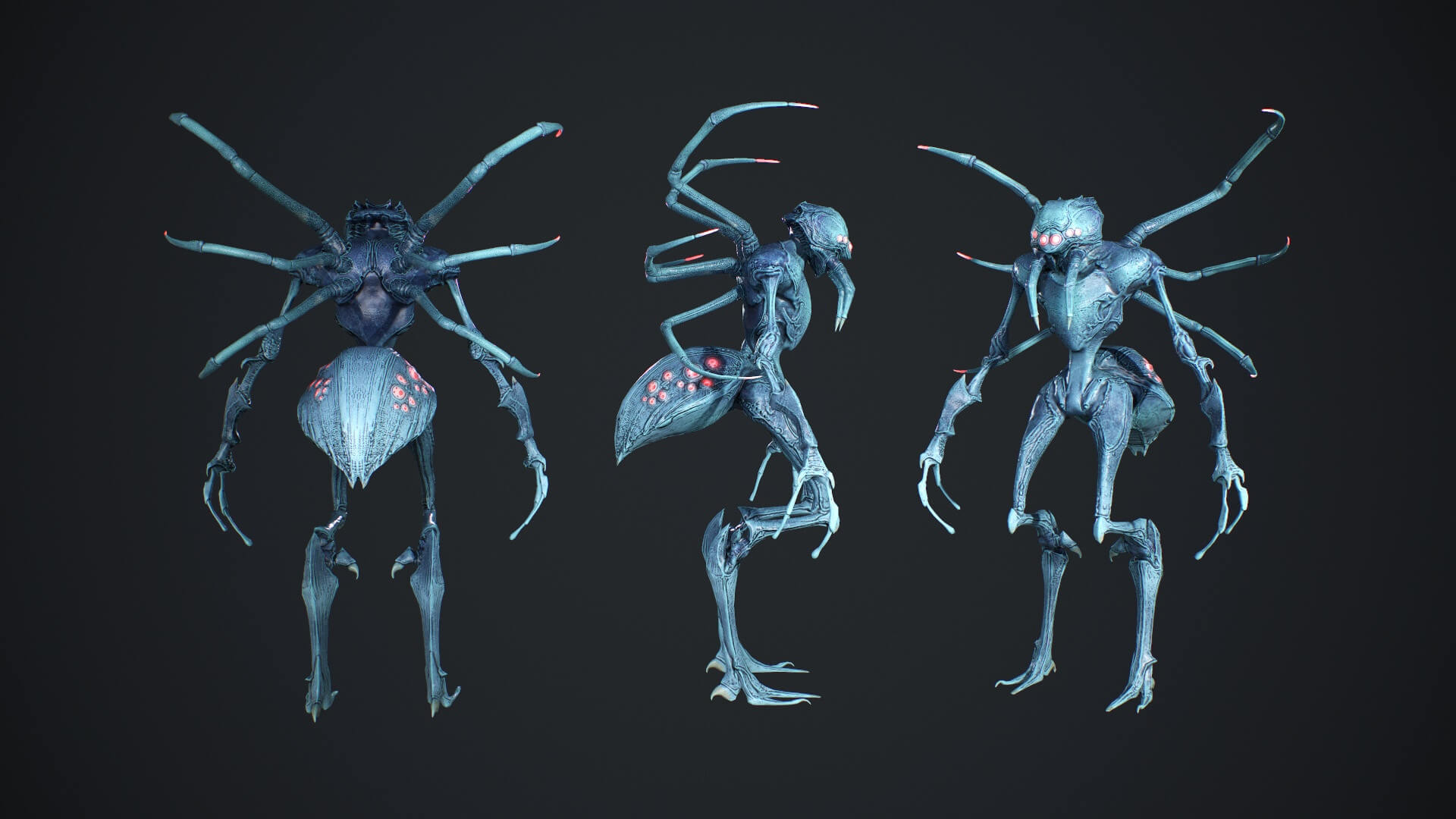 Spider Creature - 3D Model by Wernerkurt