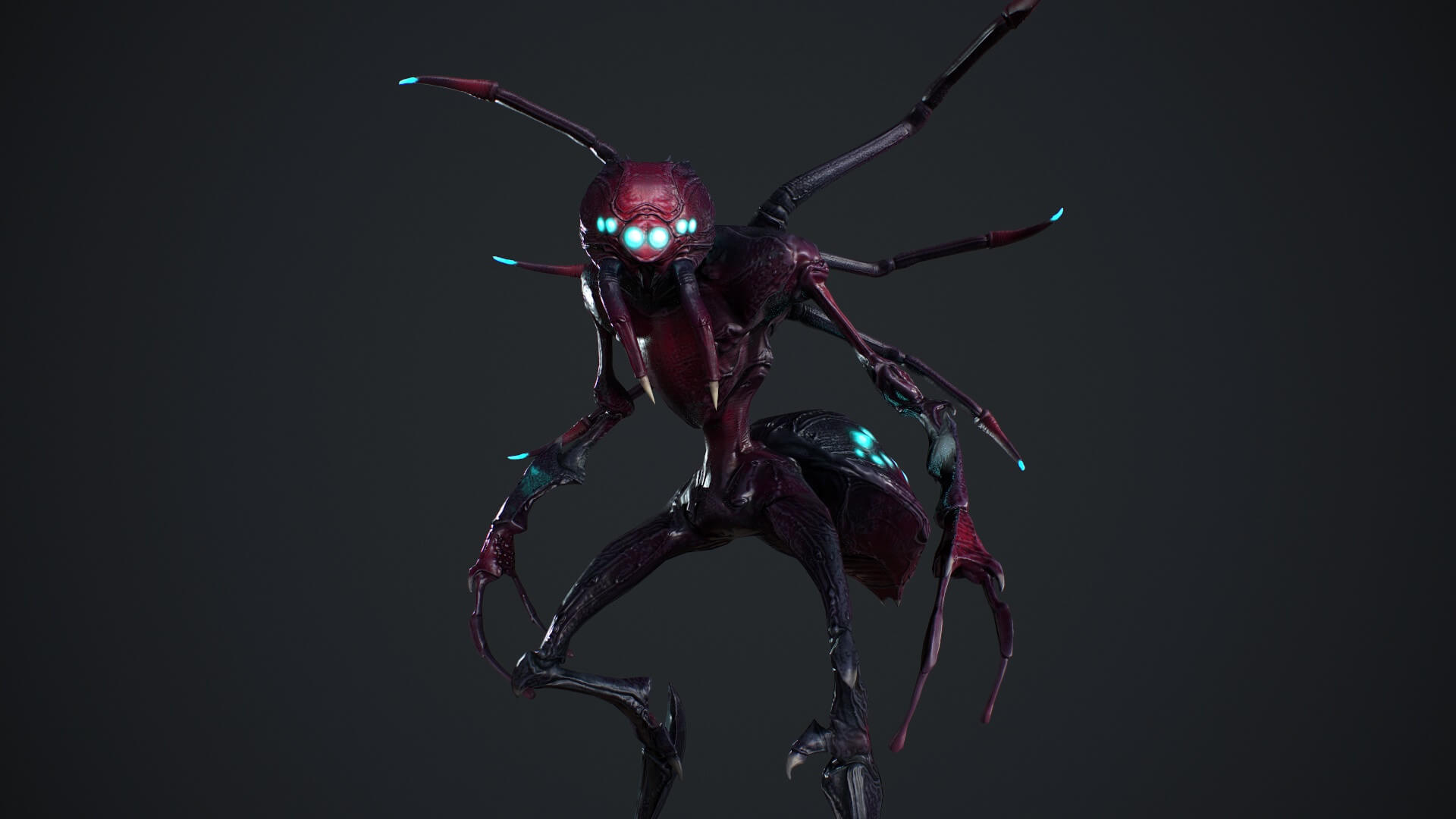 Spider Creature - 3D Model by Wernerkurt