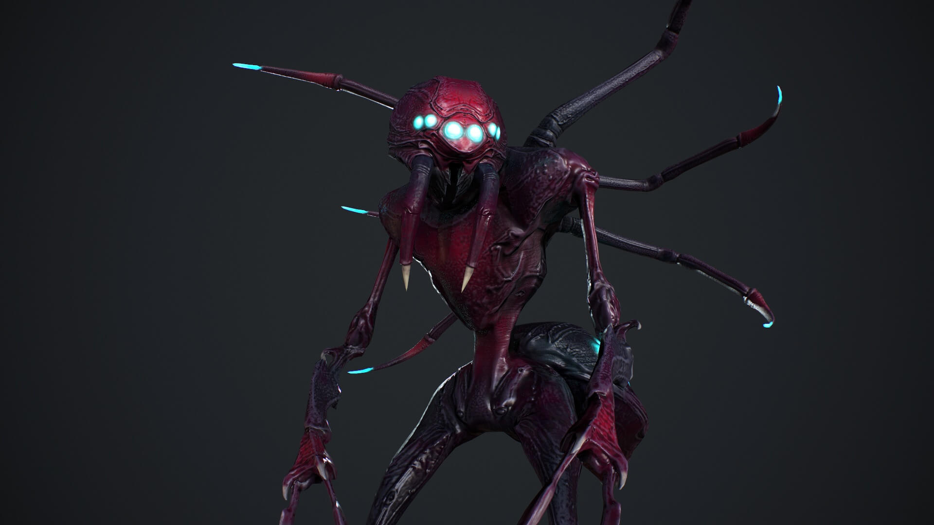 Spider Creature - 3D Model by Wernerkurt