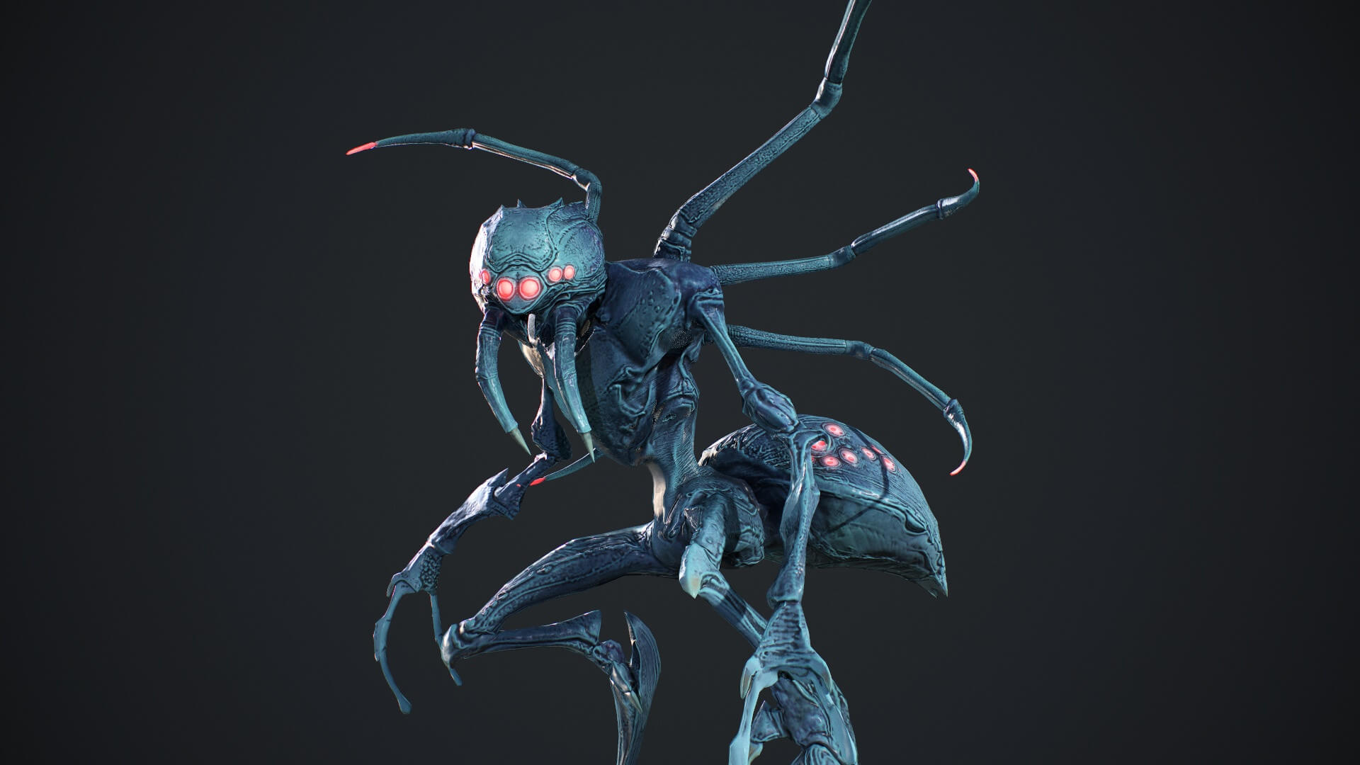 Spider Creature - 3D Model by Wernerkurt